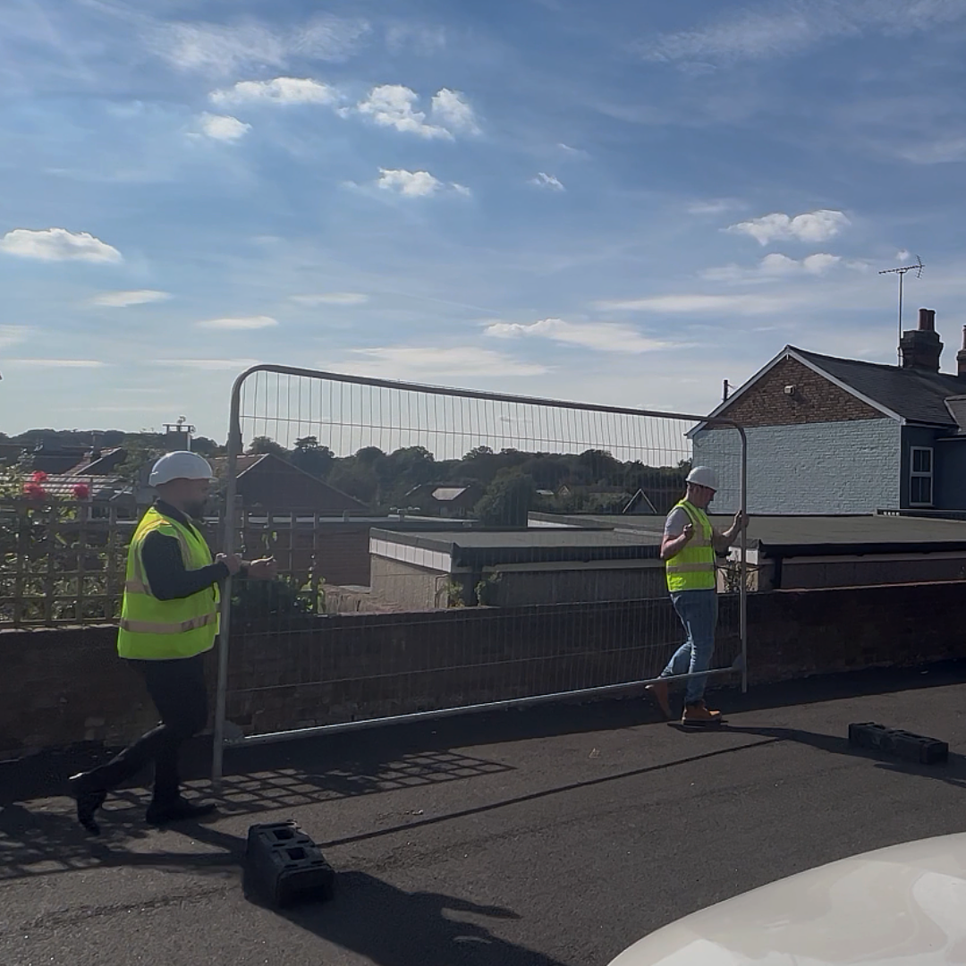 Round-Top Temporary Heras Fence Set – tradefence