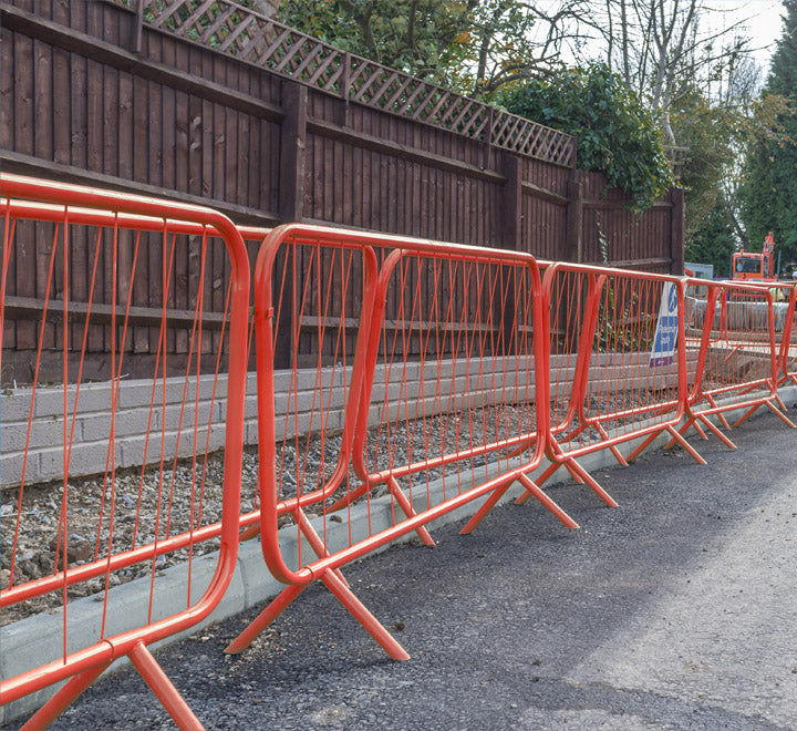 Crowd Control Barrier with Fixed Legs - Red – tradefence